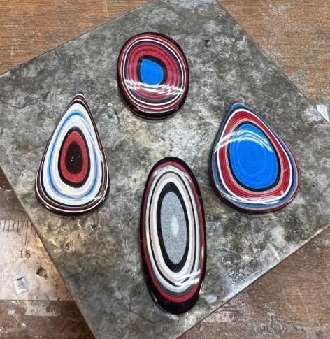 Fordite Agate Made in Detroit, (Kenworth and Peterbilt)